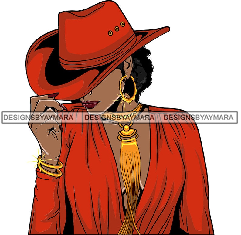 Afro Lola Cowboy Hat Cowgirl Western Swag Black Woman Bamboo - Etsy