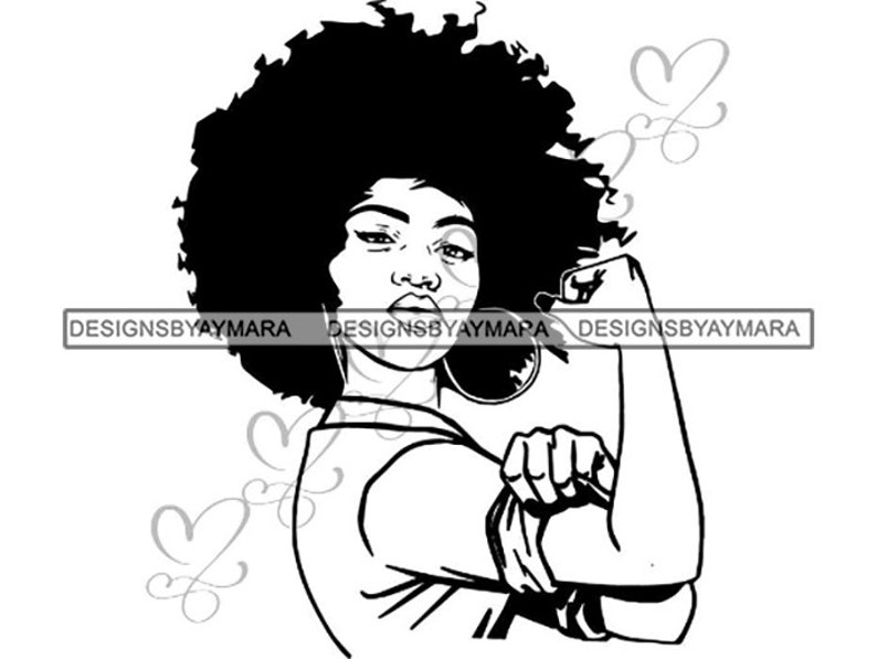 Afro Woman Svg Nubian Queen Diva Afro Hair Beautiful African Etsy