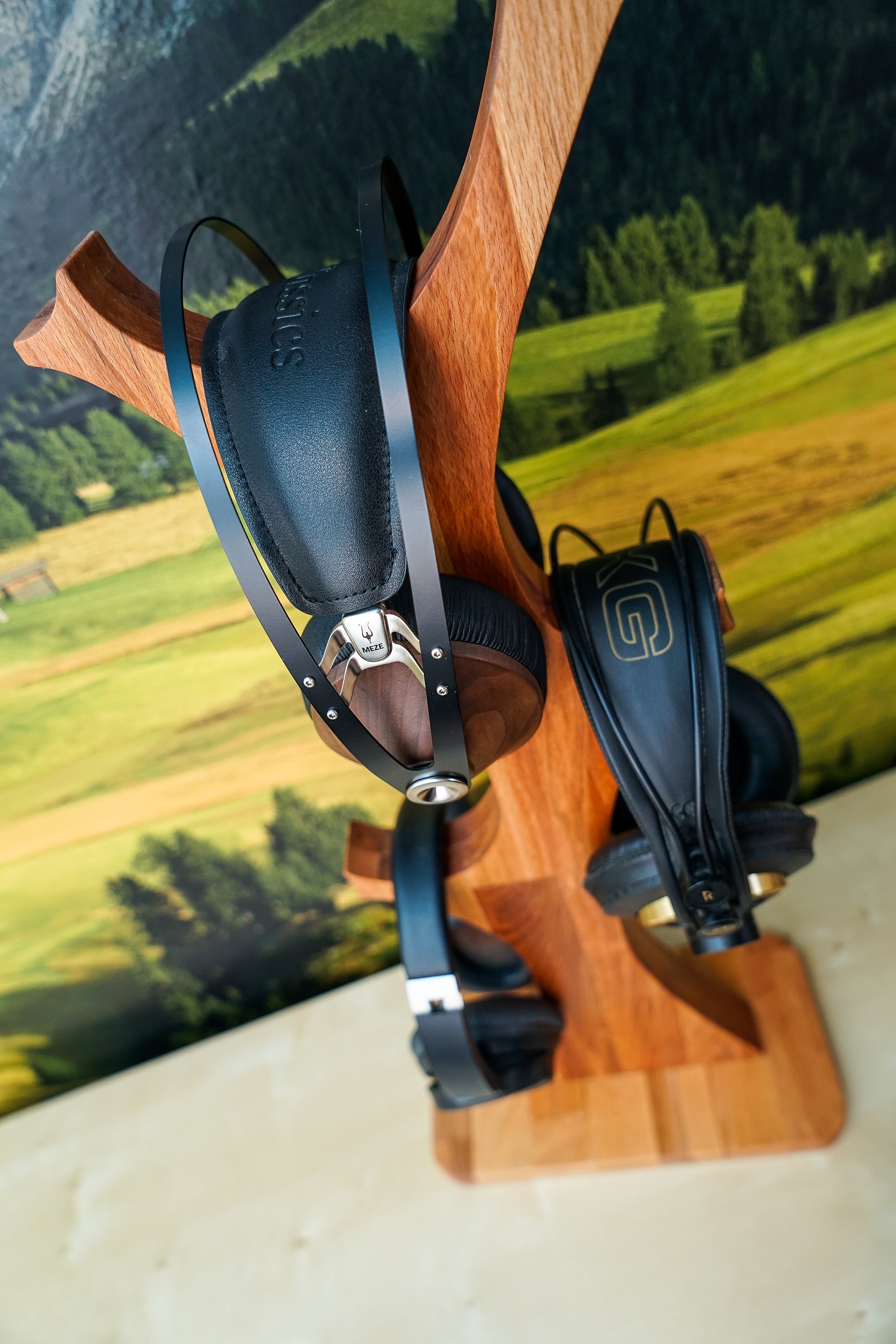 TRIPLE HEADPHONE STAND | Tree Shaped Handmade Out of Solid Wood ...