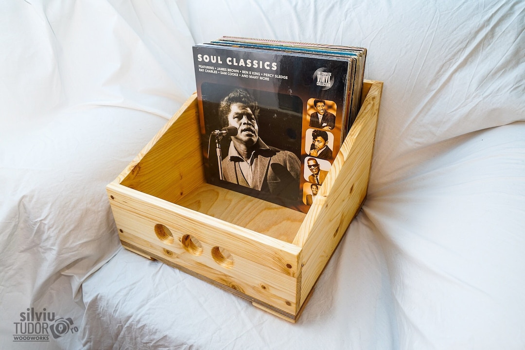 PINE LP STORAGE Box | Fits 80 12 Inch Records | Handmade Out of Real ...