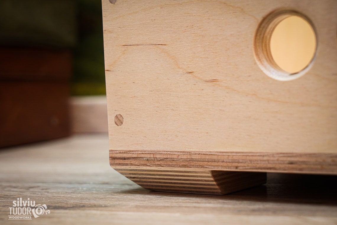 OAK RECORD Storage Real Oak Hardwood Finished in Linseed Oil - Etsy