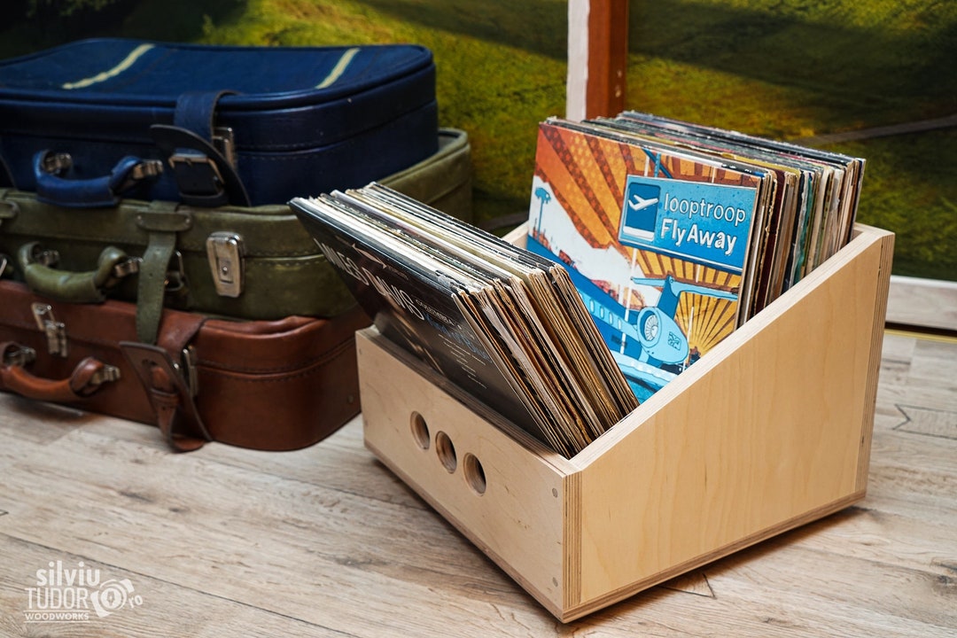Vinyl Record Storage | Record LP Crate | Vinyl Record Storage Box ...