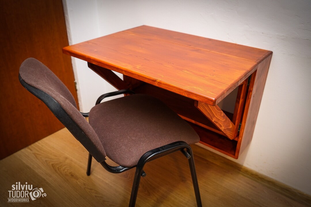 Solid Wood Desk | Modern Computer Studio Standing Desk | Boho ...