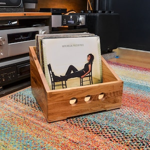 OAK RECORD Storage | Real Oak Hardwood Finished in Linseed Oil and ...