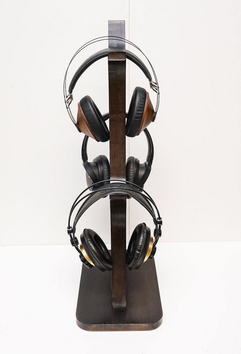 TRIPLE HEADPHONE STAND | Tree Shaped Handmade Out of Solid Wood ...