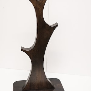 Tree Shaped Triple Headphone Stand | Wooden Large Headphone Holder ...