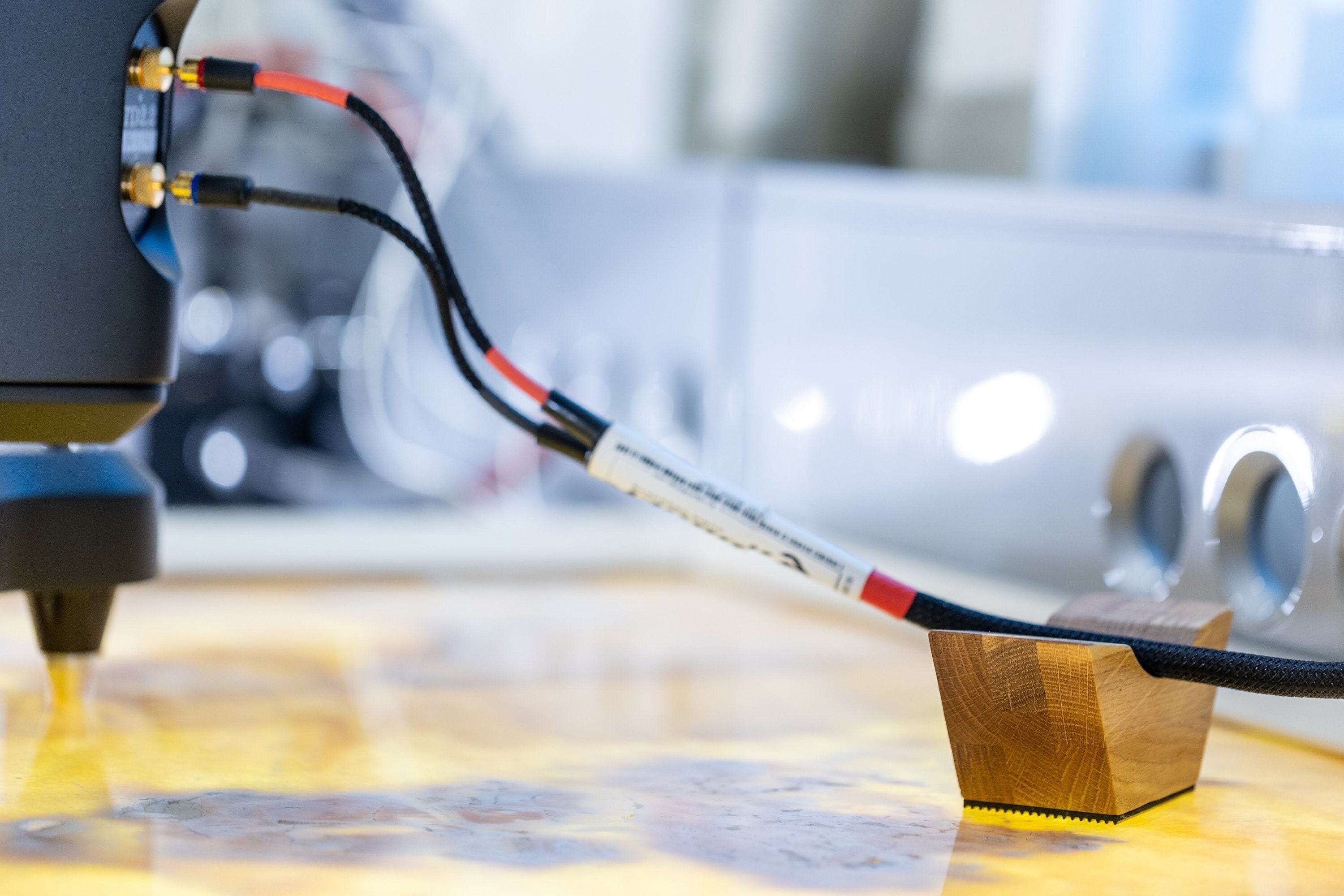 Set of Hifi Audiophile Cable Risers | Wooden Supports for Lifting Power ...