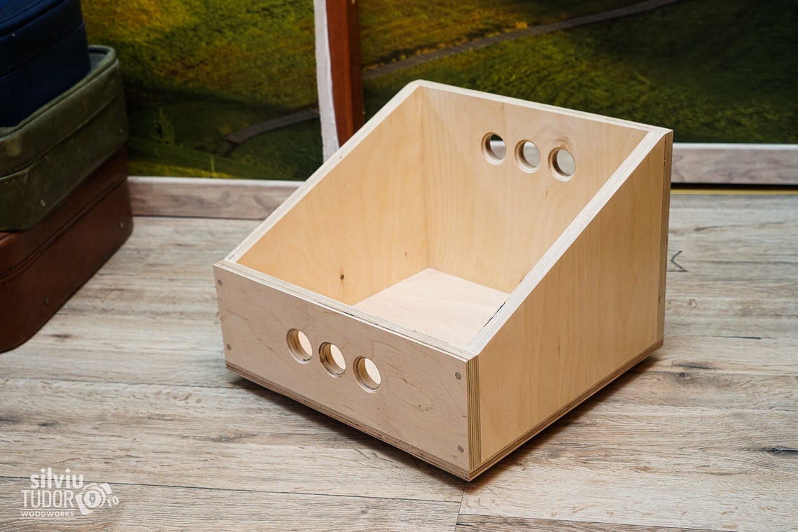 OAK RECORD Storage Real Oak Hardwood Finished in Linseed Oil - Etsy