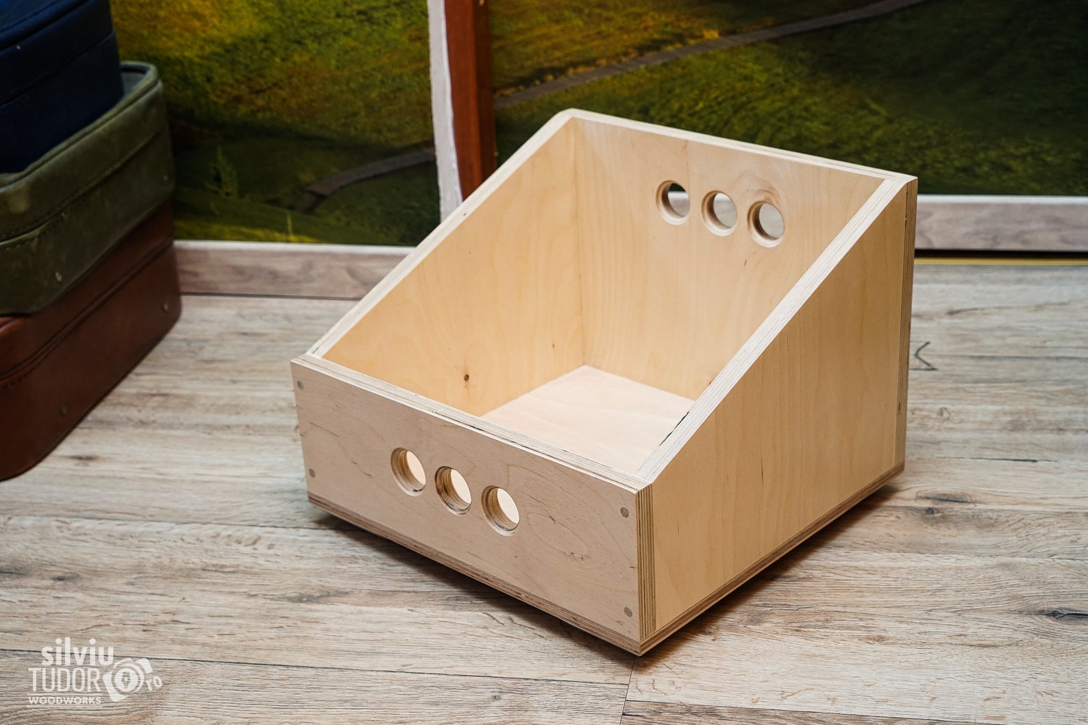 OAK RECORD Storage | Real Oak Hardwood Finished in Linseed Oil and ...