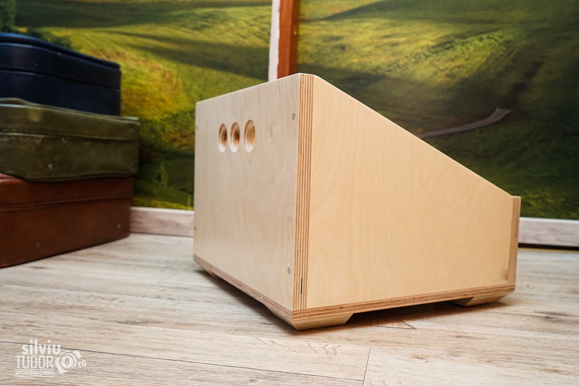 OAK RECORD Storage Real Oak Hardwood Finished in Linseed Oil - Etsy