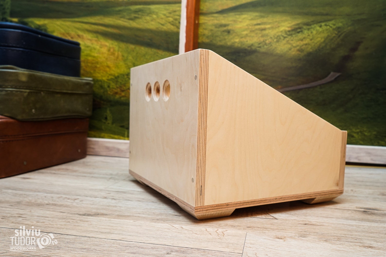 OAK RECORD Storage | Real Oak Hardwood Finished in Linseed Oil and ...