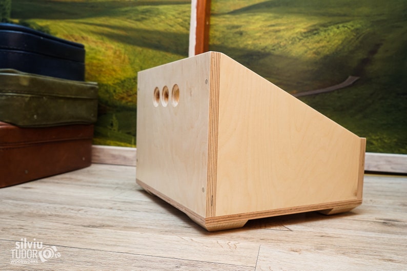 OAK RECORD Storage | Real Oak Hardwood Finished in Linseed Oil and ...