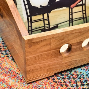 OAK RECORD Storage | Real Oak Hardwood Finished in Linseed Oil and ...