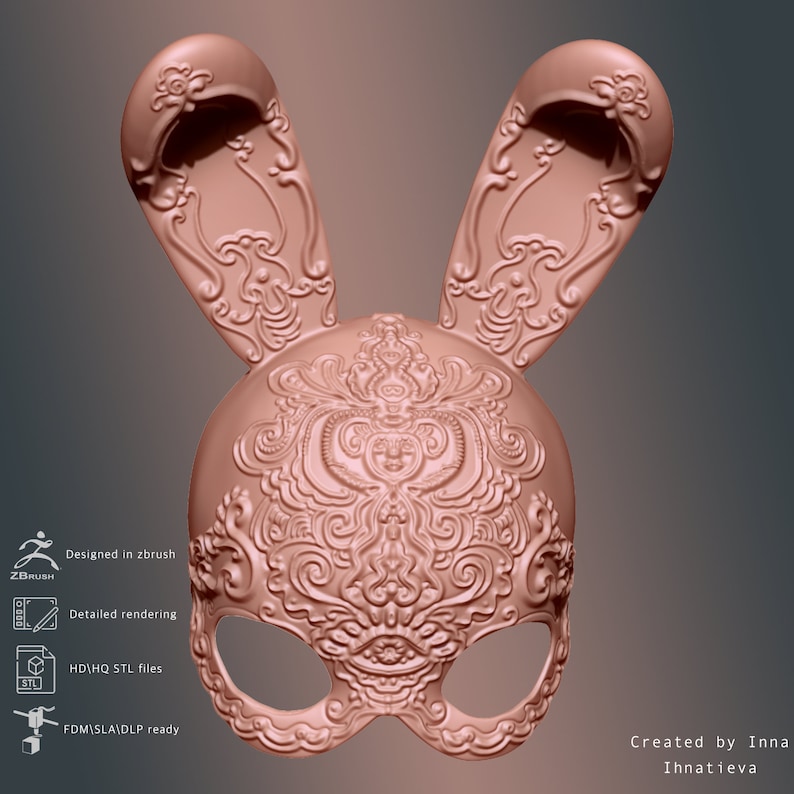 3d Model Mask for Bjd Doll STL File for 3d Printing | Etsy