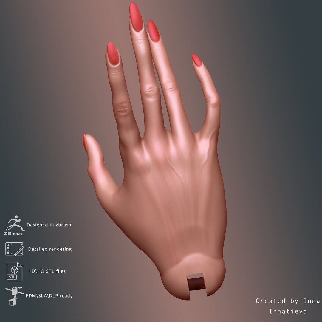 3d Model Hands STL File Bjd Doll for 3d Printing - Etsy
