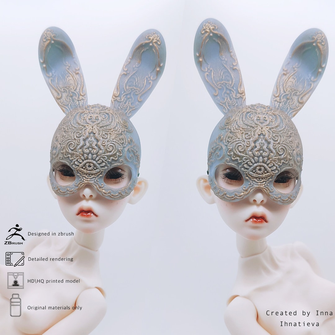 3d Printed Mask for Bjd Doll Popovy Sis - Etsy