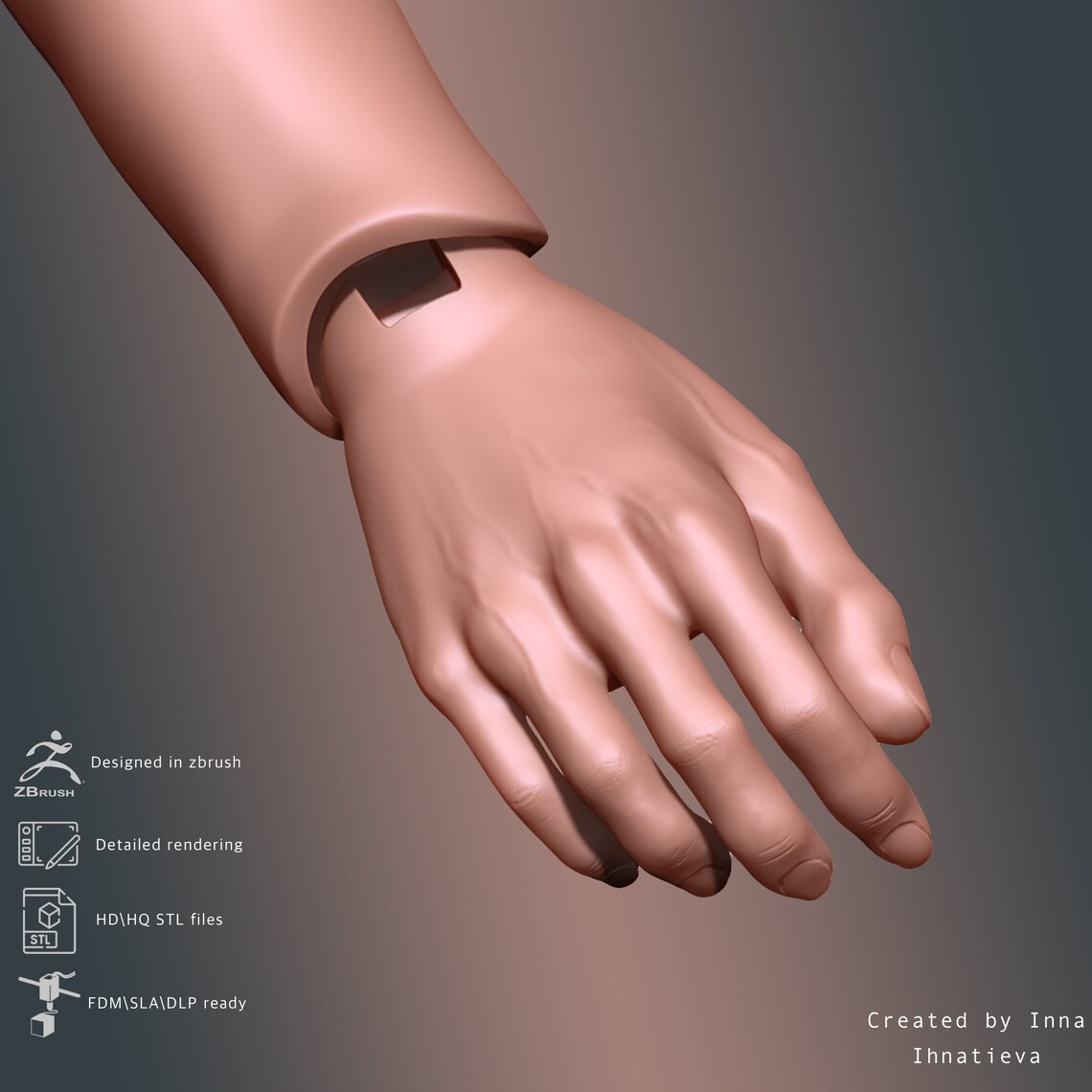 3d Model Male Bjd Hands STL File for 3d Printing - Etsy