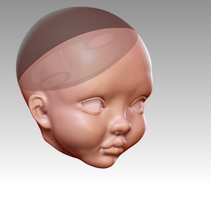 3d Model STL File Head BJD Doll - Etsy