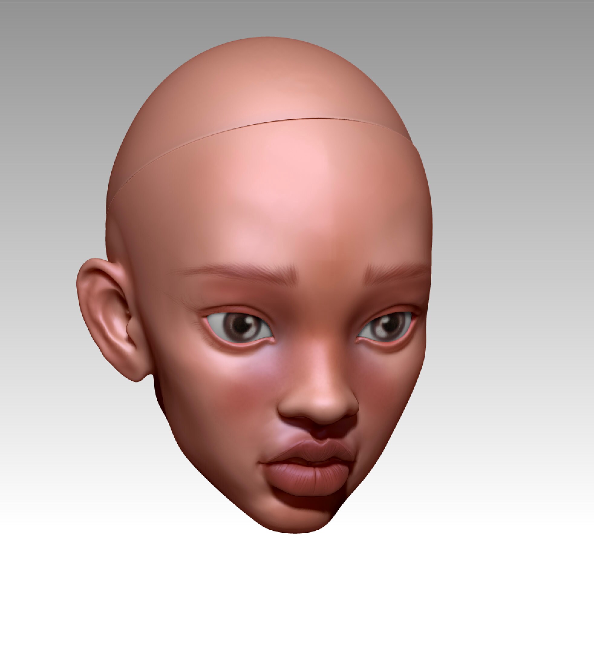 3d Model STL File BJD Doll Head With Cap for 3d Printing - Etsy
