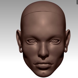 3d Model Male Head for Bjd Doll STL File for 3d Printing - Etsy