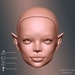 3d Model STL File Elf Head With Wig Shell and Eyes for 3d Printing - Etsy