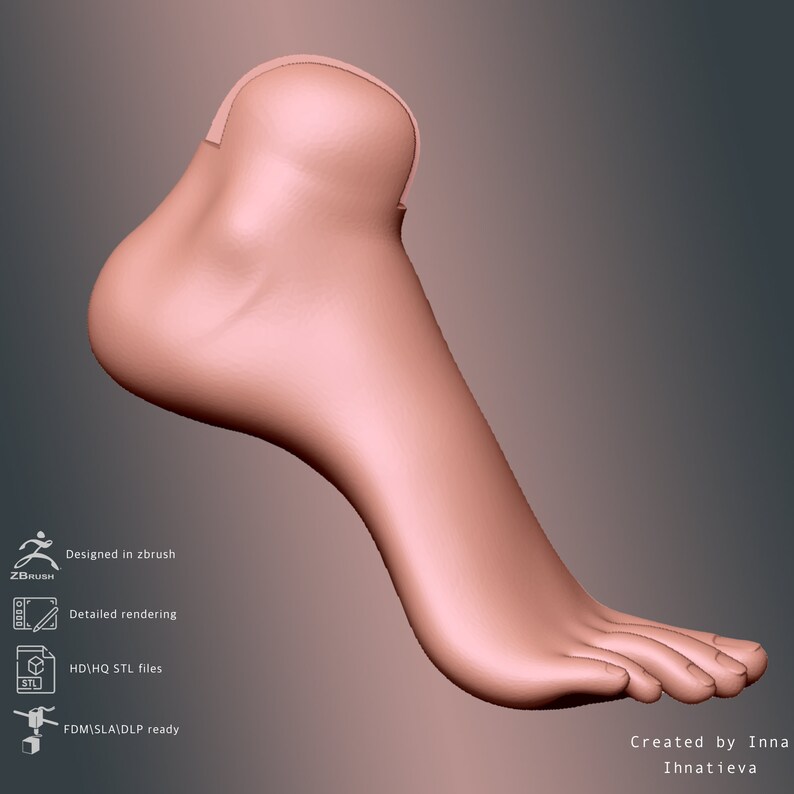 3d Model Feet STL File Bjd Doll for 3d Printing - Etsy
