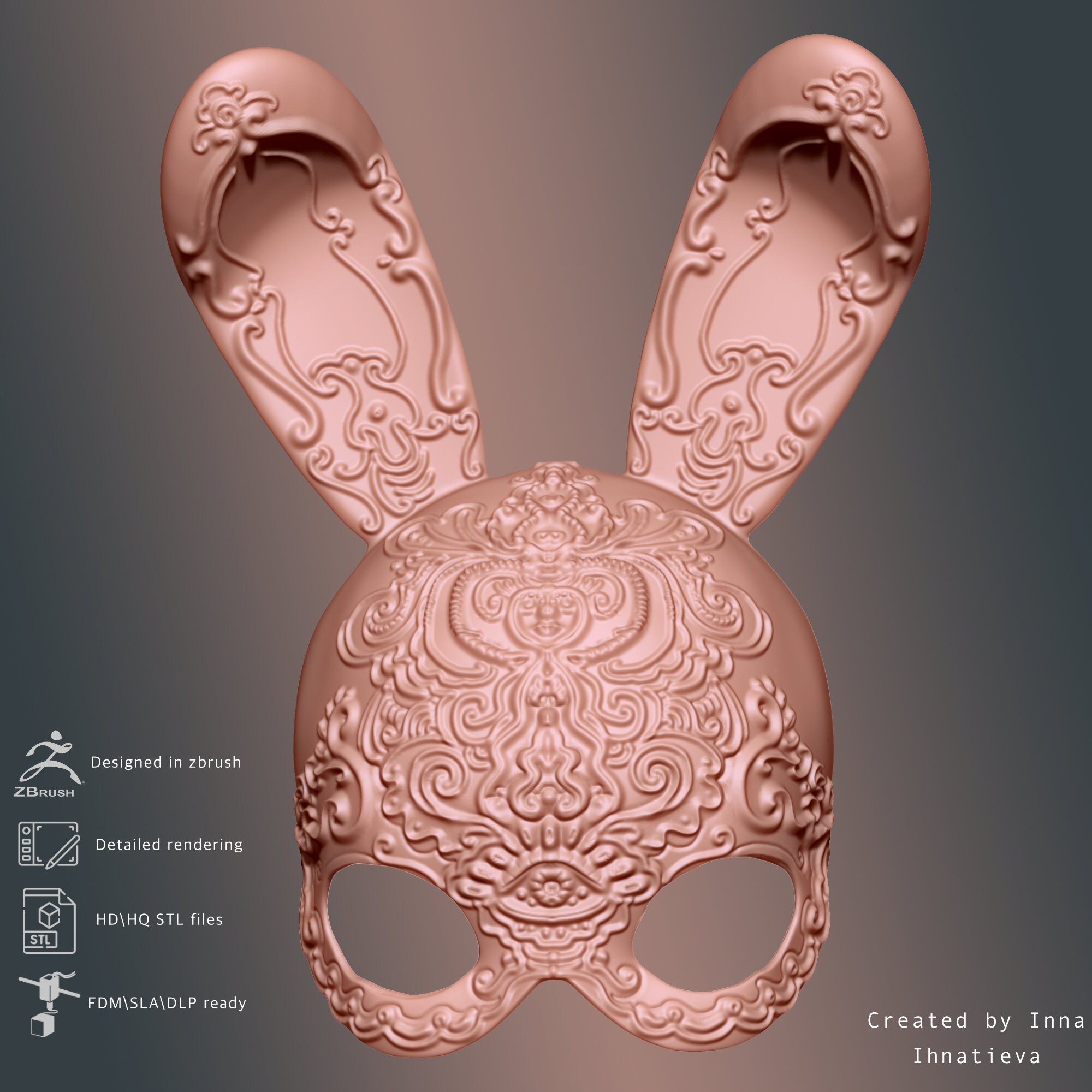 3d Model Mask for Bjd Doll STL File for 3d Printing - Etsy