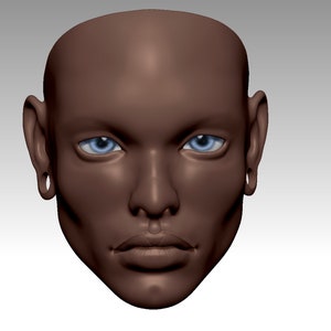 3d Model Male Head for Bjd Doll STL File for 3d Printing - Etsy