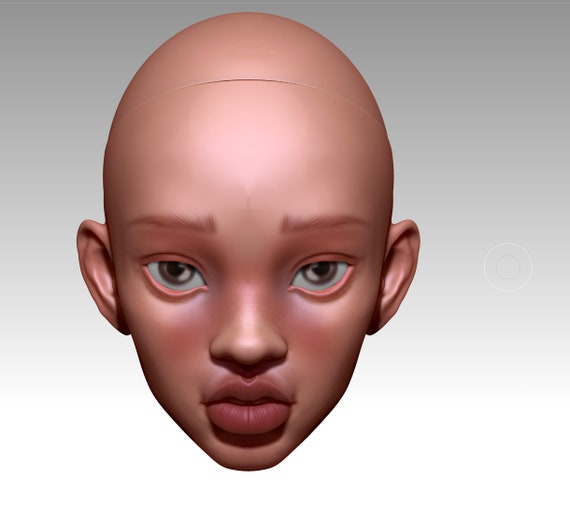 3d Model STL File BJD Doll Head With Cap for 3d Printing - Etsy