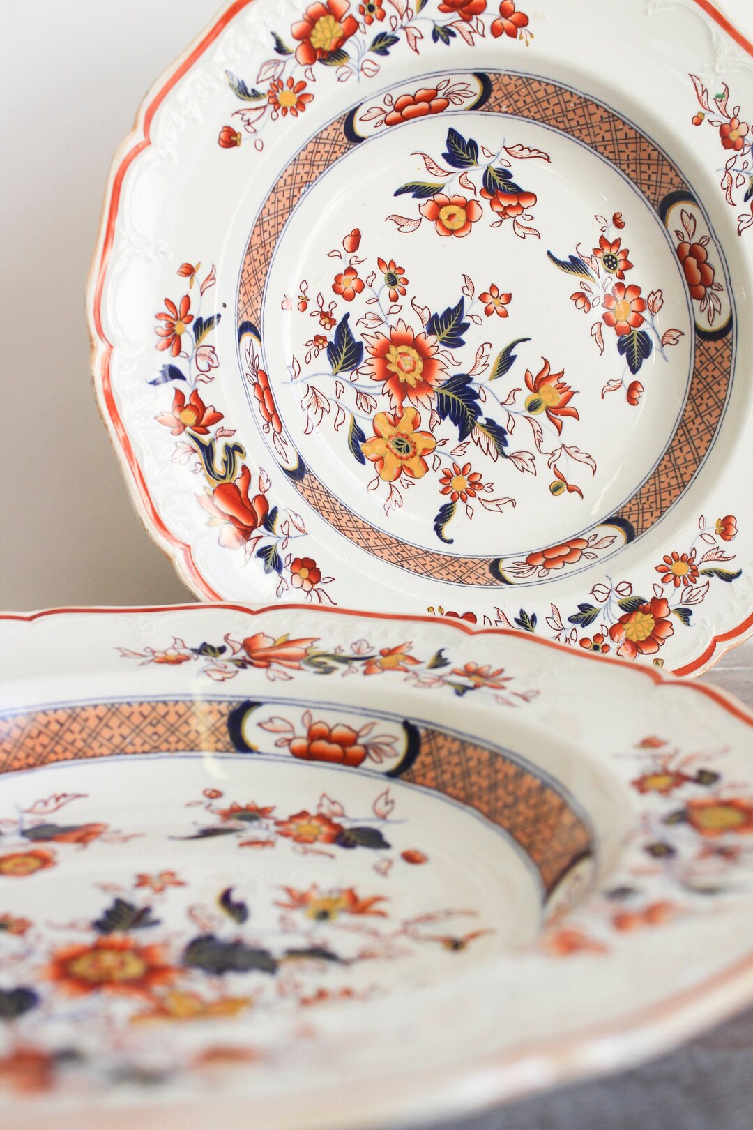 Imari Style Ridgeway Plates - Etsy