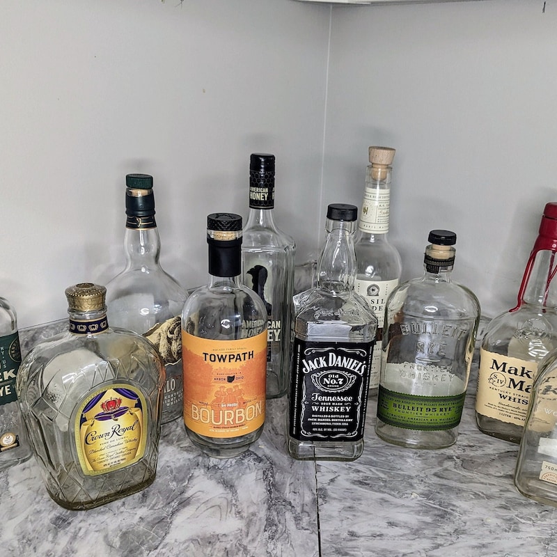 Whiskey Bottles Vases - Etsy
