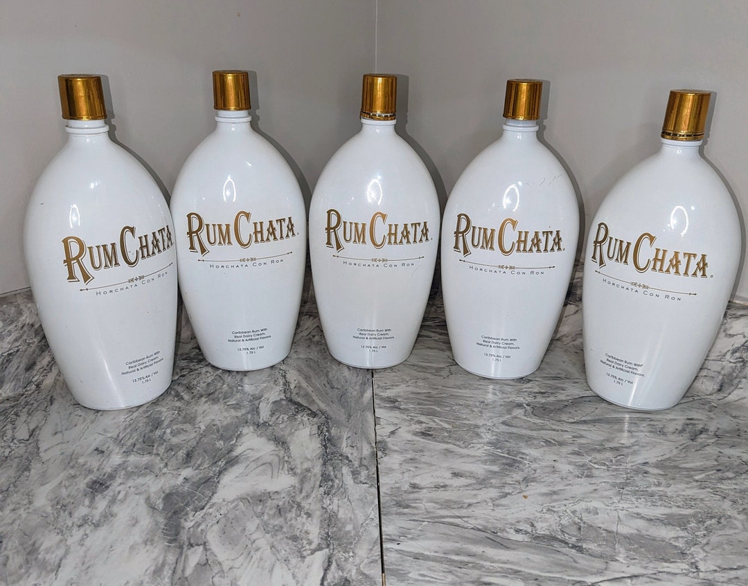 Set of 5 (1L) Empty Rumchata Bottles With Lids. Free Shipping - Etsy