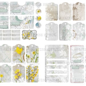 Botanical Field Notes Junk Journal Kit, Digital Printable Junk Journal ...