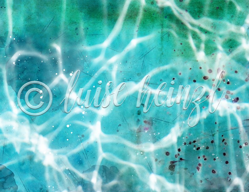 Deep Ocean Junk Journal Background Paper, Beach Collage Sheets Junk ...