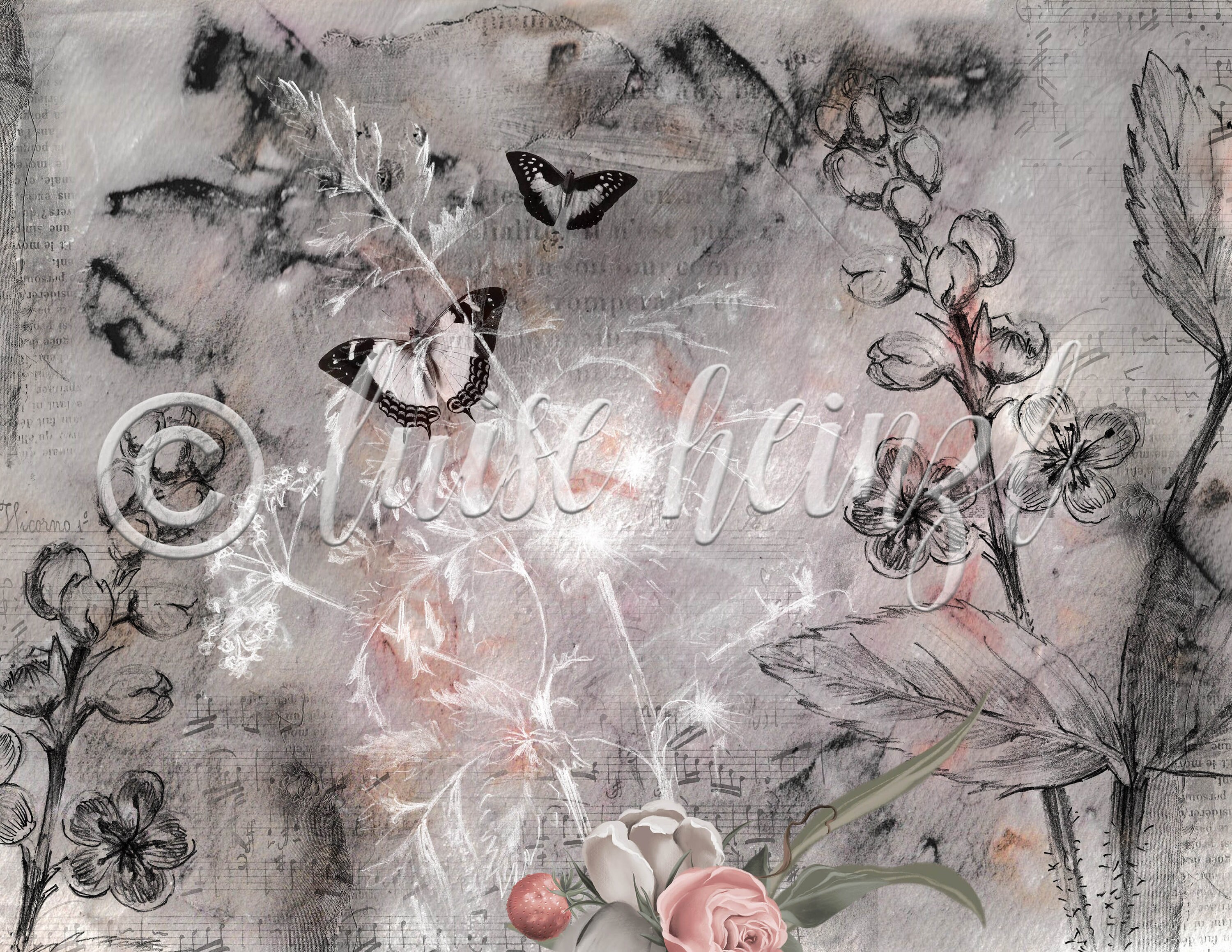 Junk Journal Background Pages Cute Woodland Woodland - Etsy