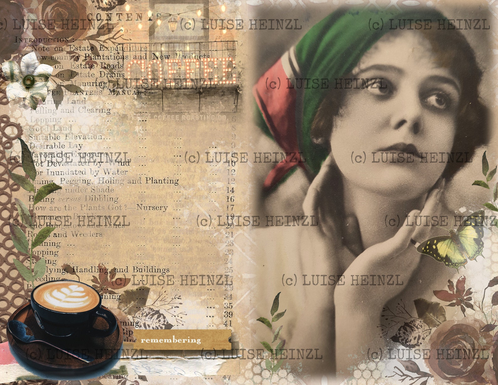Vintage Coffee Printable Paper Sheets for Junk Journal Junk - Etsy