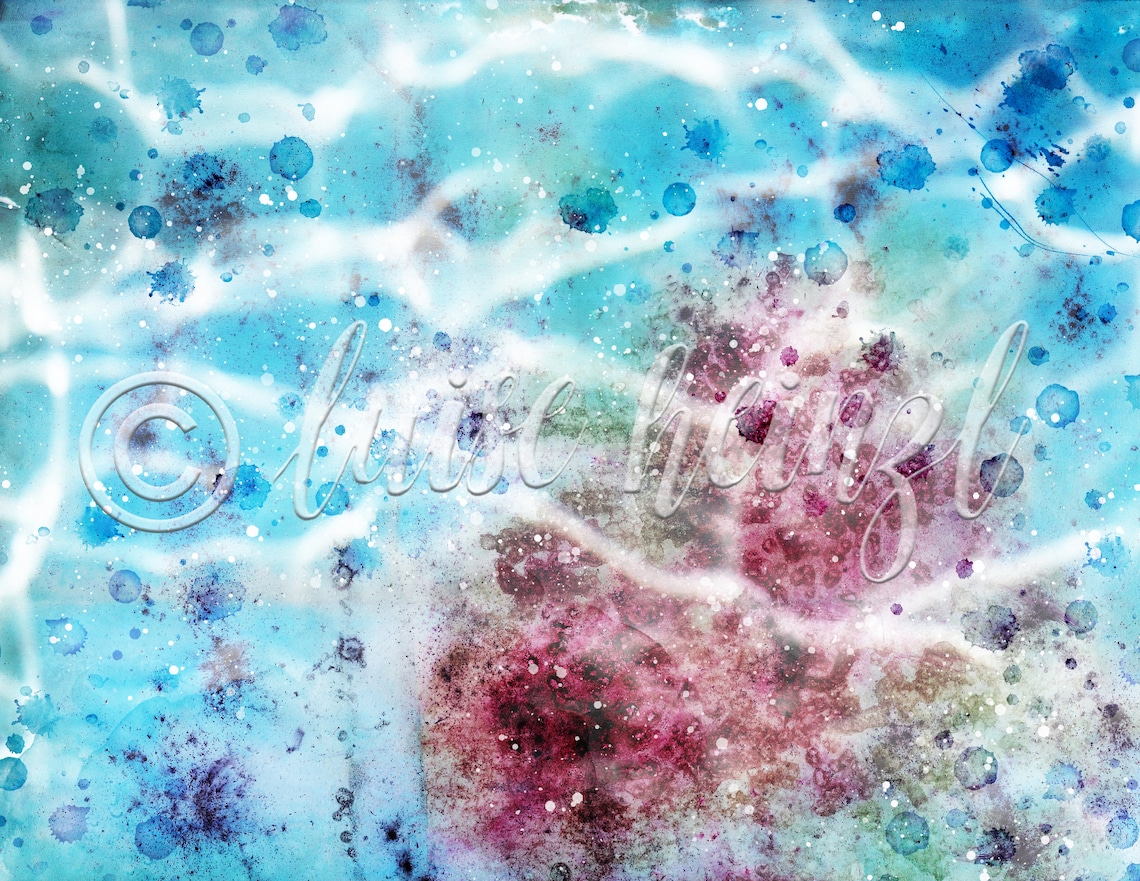 Deep Ocean Junk Journal Background Paper Beach Collage Sheets | Etsy