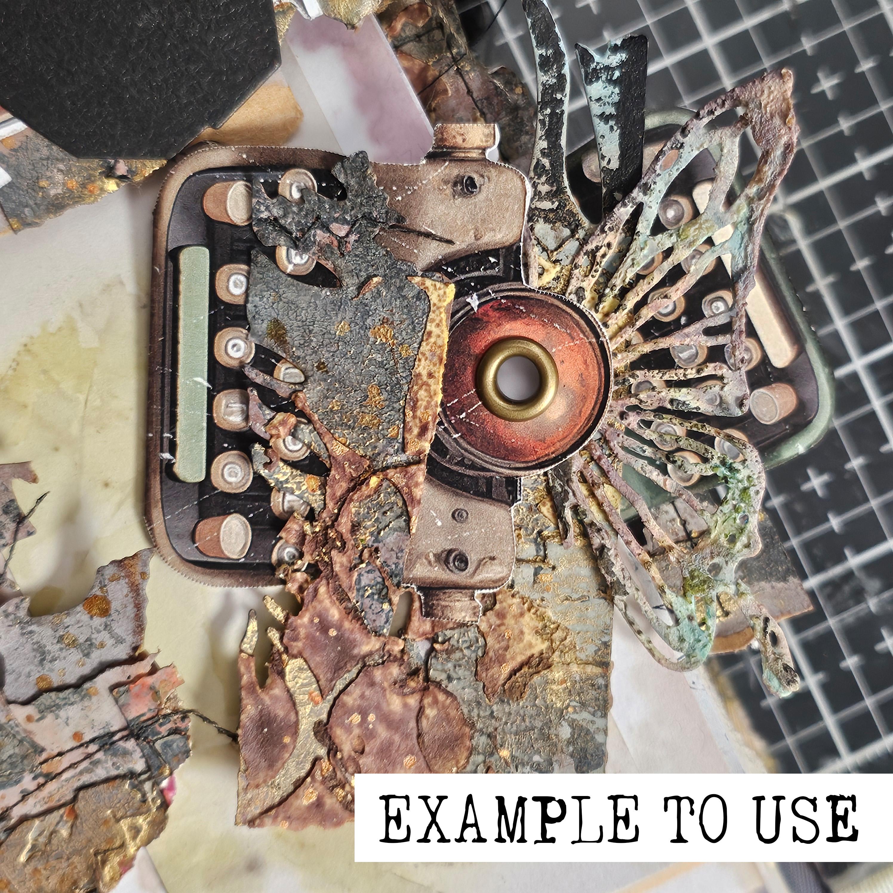 TYPEWRITER Ephemera Pack, Typewriter & Butterflies Fussy Cut Images ...