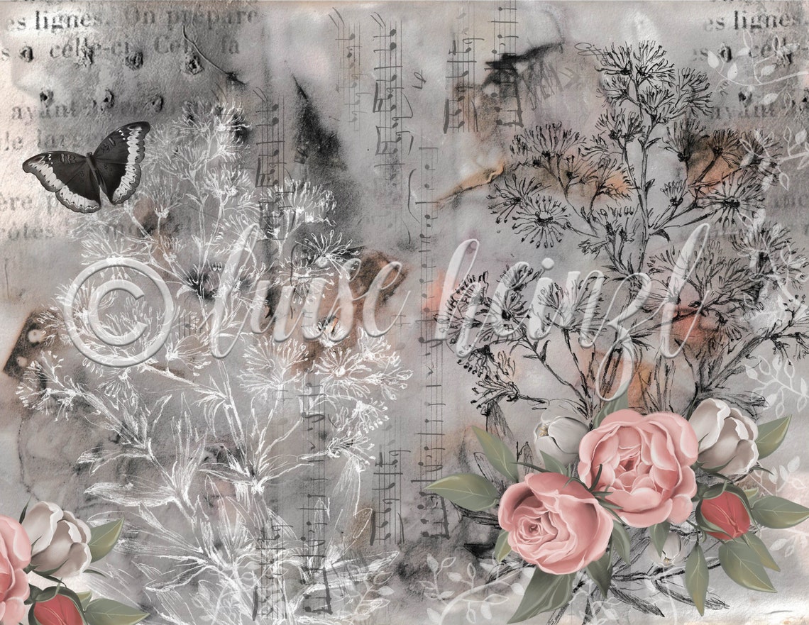 Junk Journal Background Pages Cute Woodland Woodland - Etsy