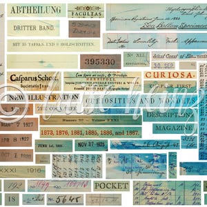VINTAGE SNIPPETS Ephemera Pack, Creative Vintage Snippet Set With ...