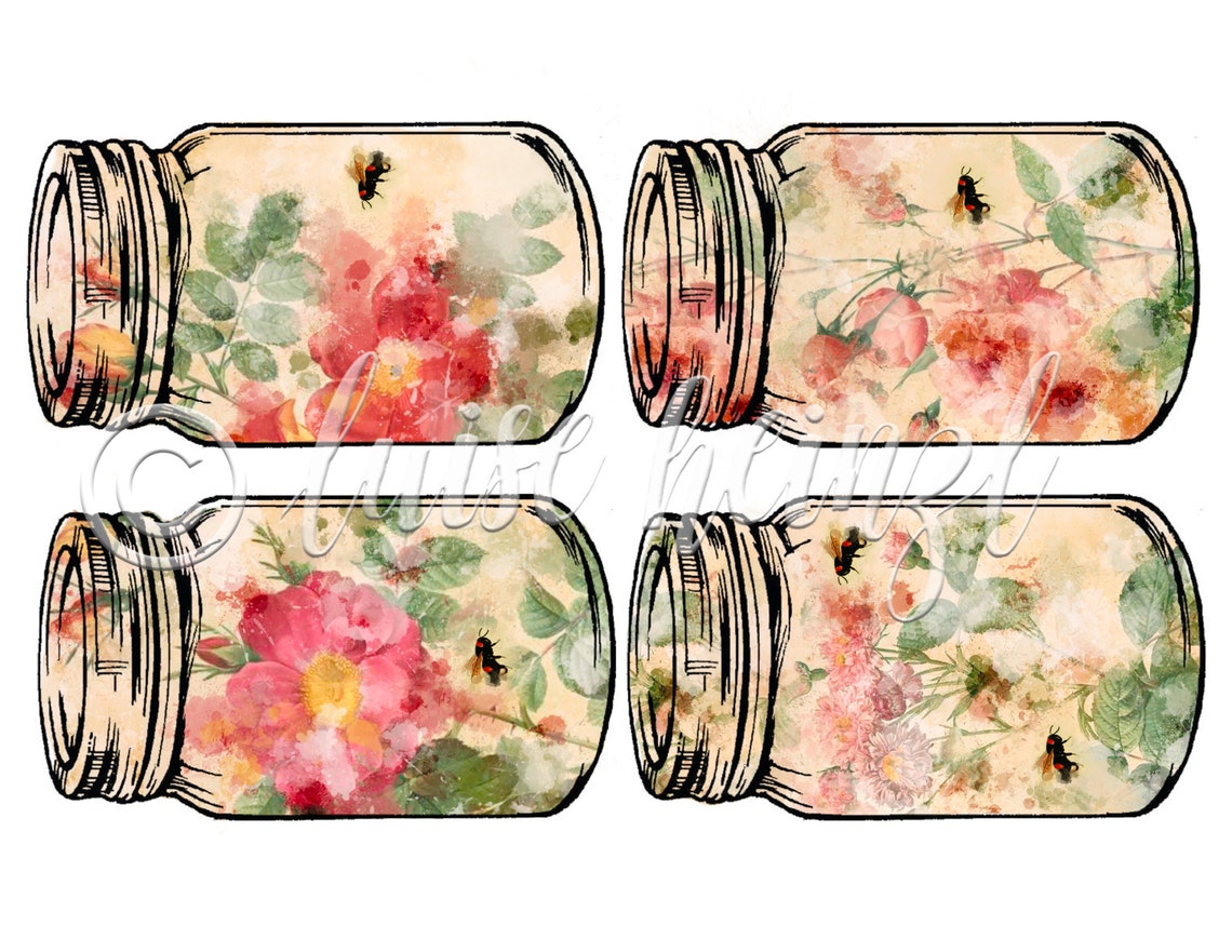 Ephemera for Junk Journals & Scrapbook Rose Flower Botanical | Etsy