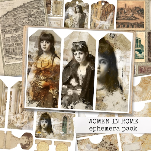 Watercolor Rome Junk Journal Digital Download Italy - Etsy