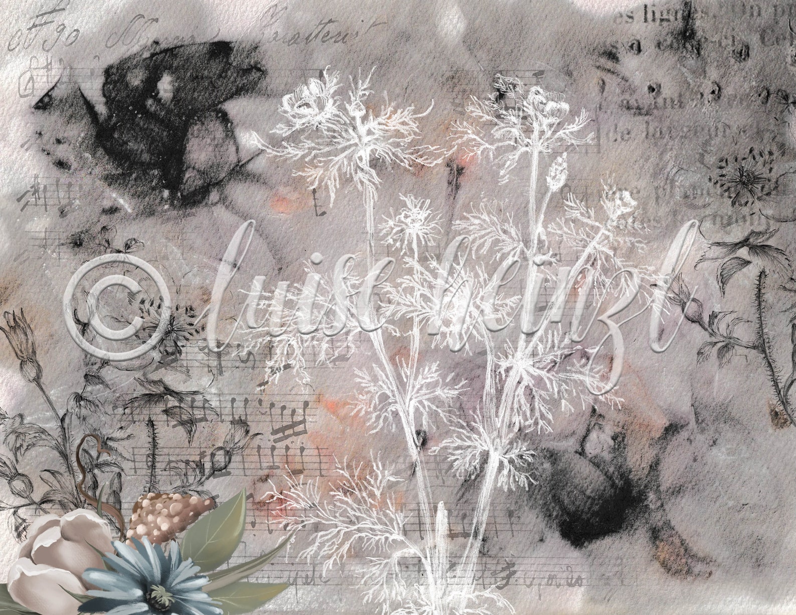 Junk Journal Background Pages Cute Woodland Woodland - Etsy