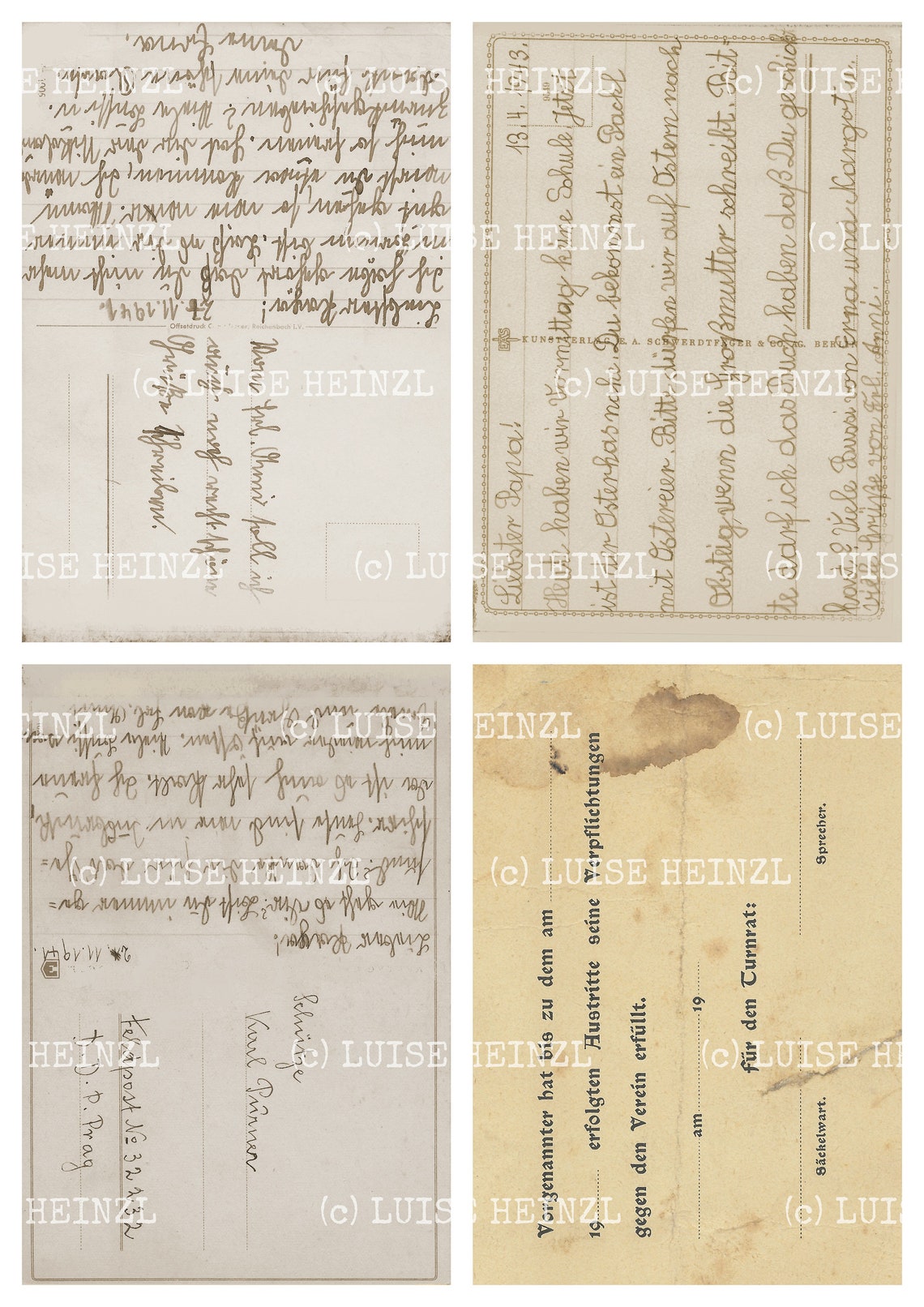 Digital Printable Postcards, Postcards Girls, Postcards Vintage ...