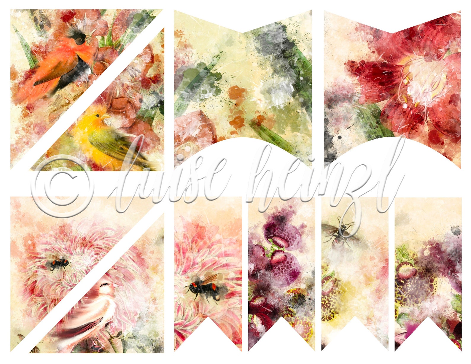 Ephemera for Junk Journals & Scrapbook Rose Flower Botanical | Etsy