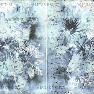 Winter Forest Digital Printable Background Pages, Digital Journal Pages ...