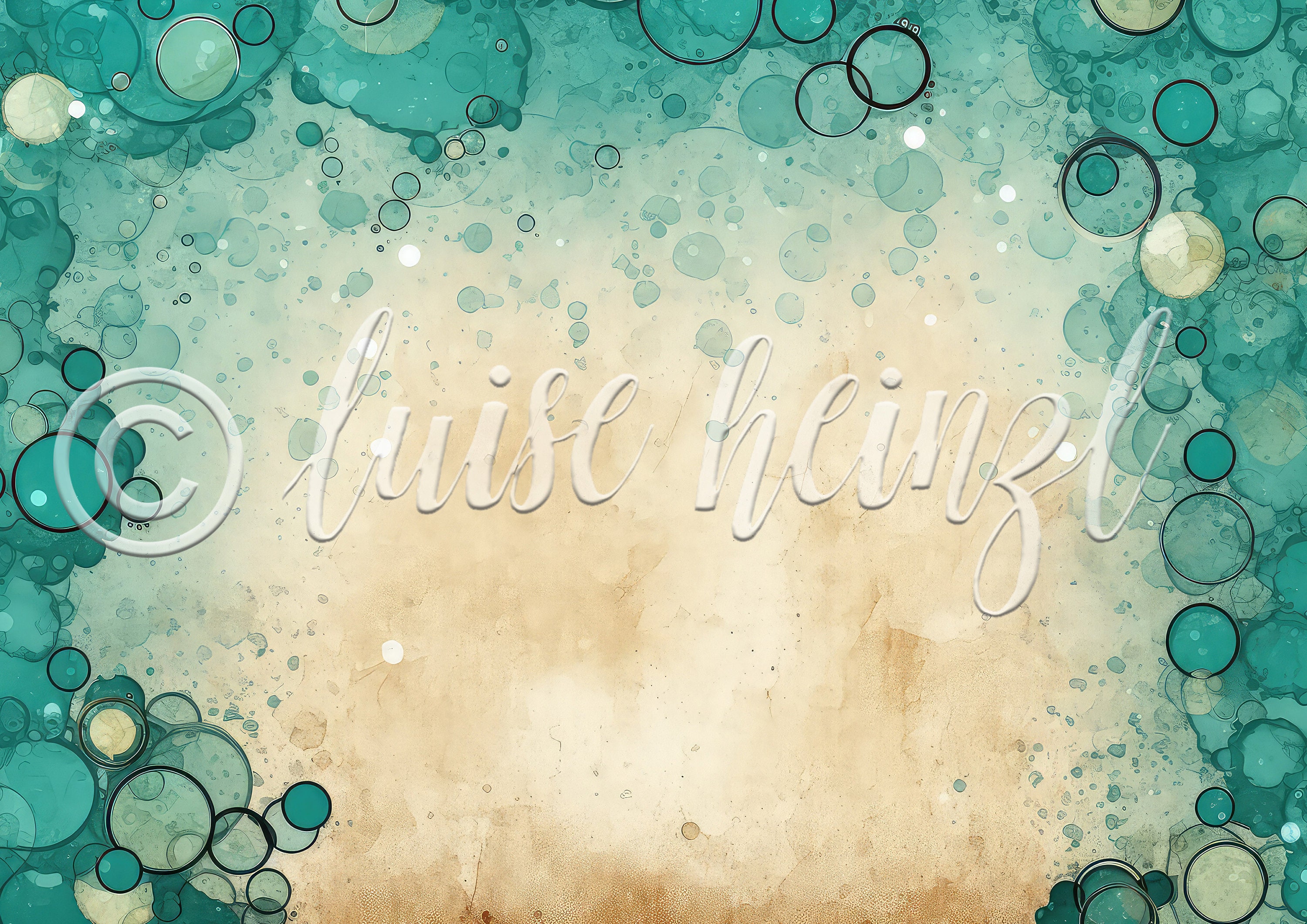 ARTSY BUBBLES Junk Journal Background Paper, Beach Collage Sheets ...