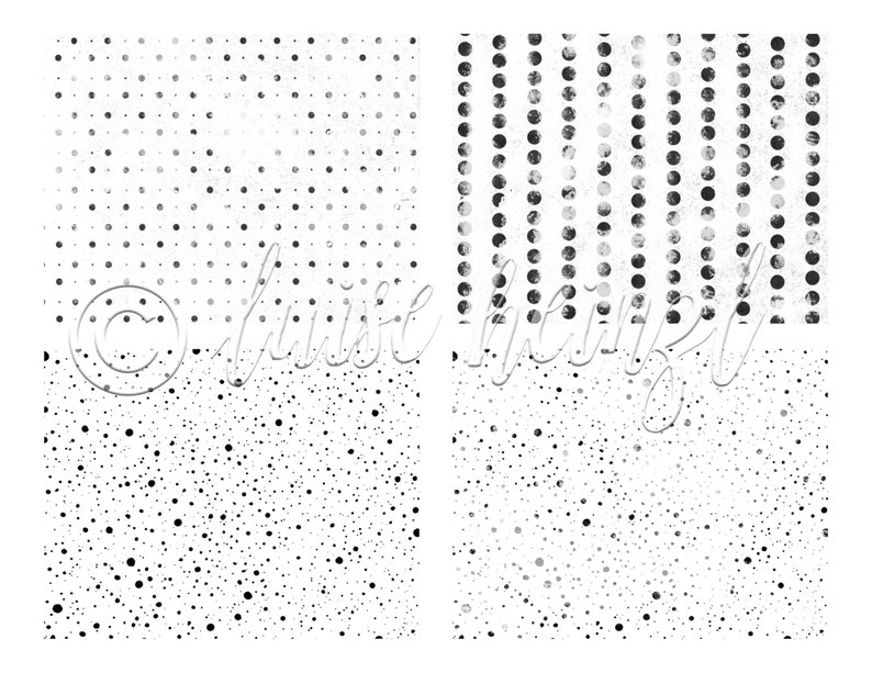Distressed Dots Digital Stamps Photoshop Overlay Cliparts - Etsy