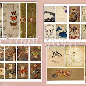 JAPANESE LOVE SONG Ephemera Add On, Japan Junk Journal Ephemera, Asia ...