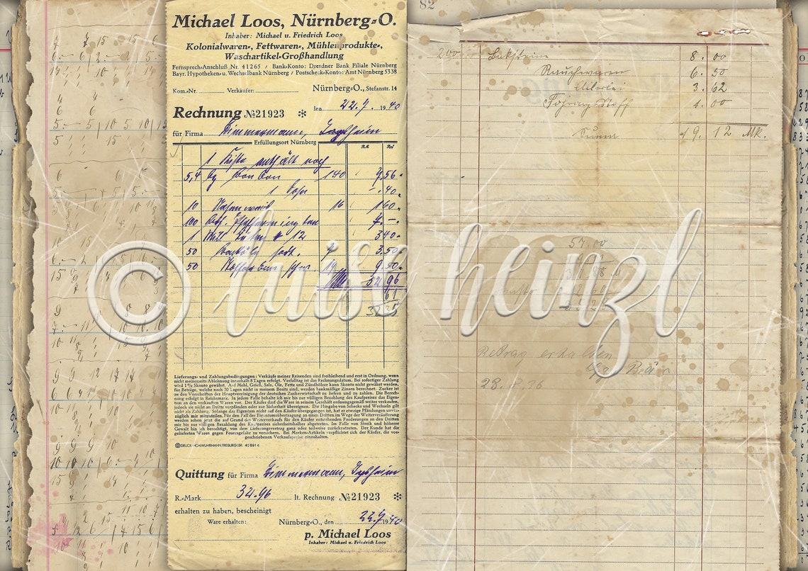 Ledger Paper Journal Backgrounds, Digital Printable Paper for Junk ...